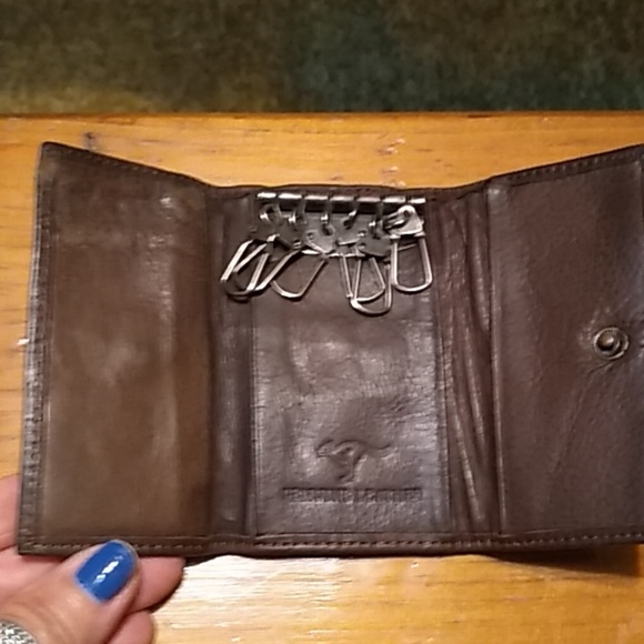 Accessories | Vintage Unisex Brown Leather Key Ring Case | Poshmark